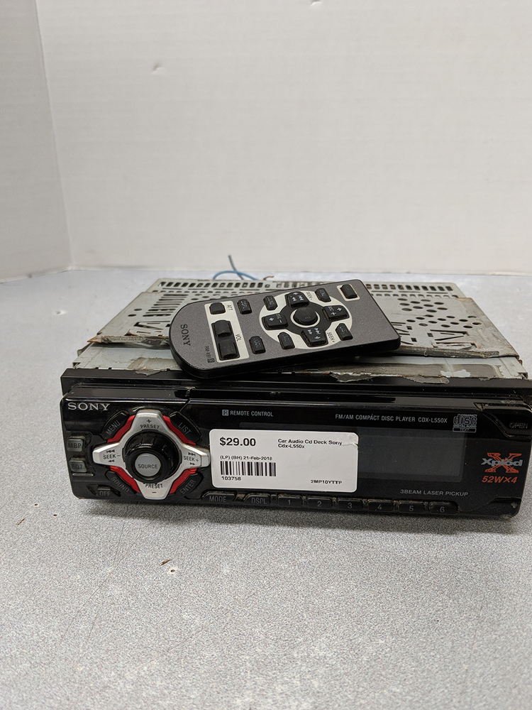 Sony CDX-L550X with Remote control | Avenue Shop Swap & Sell