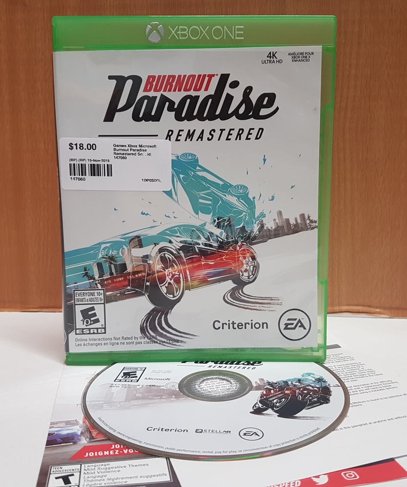 XBOX ONE Burnout Paradise Remastered | Avenue Shop Swap & Sell