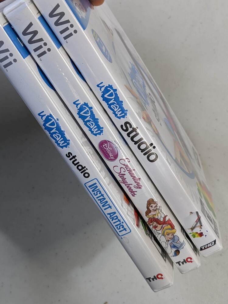 Nintendo Wii uDraw Game Tablets x2 (Studio, Instant Artist, Enchanting ...