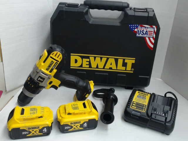 DEWALT DCD985 20V Max Lithium-Ion Cordless 1/2-inch Hammer Drill 2 bat ...