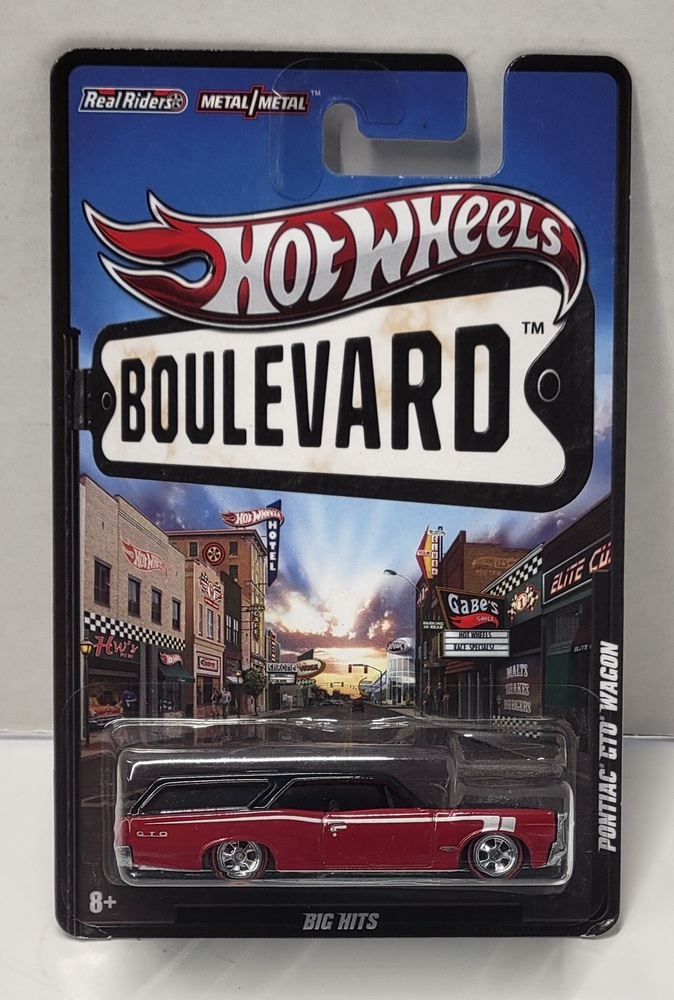 Hot Wheels Real Riders Metal Big Hits Pontiac Custom '66 GTO Wagon on ...