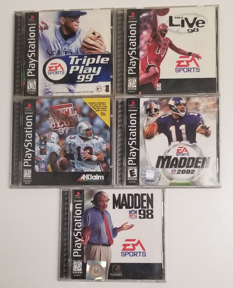LOT OF 5 PS1 SPORTS GAMES | Avenue Shop Swap & Sell