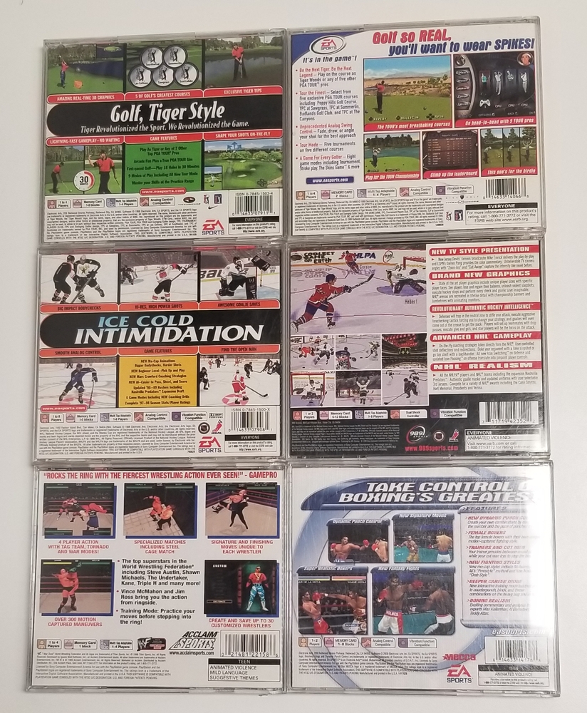 LOT OF 6 PS1 SPORTS GAMES | Avenue Shop Swap & Sell