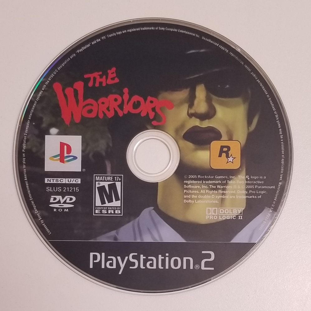 THE WARRIORS **PS2**GAME DISC ONLY**TESTED | Avenue Shop Swap & Sell