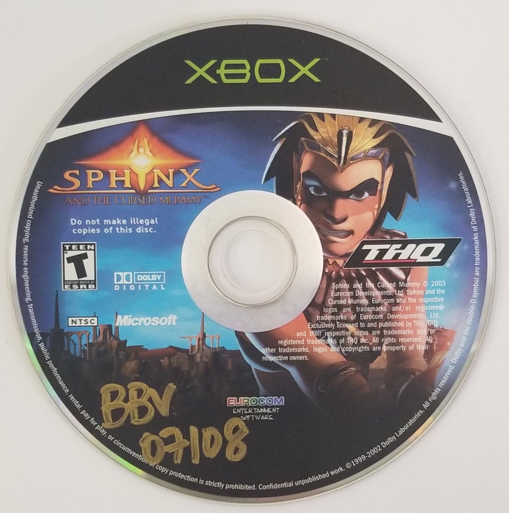 SPHINX AND THE CURSED MUMMY **XBOX** | Avenue Shop Swap & Sell