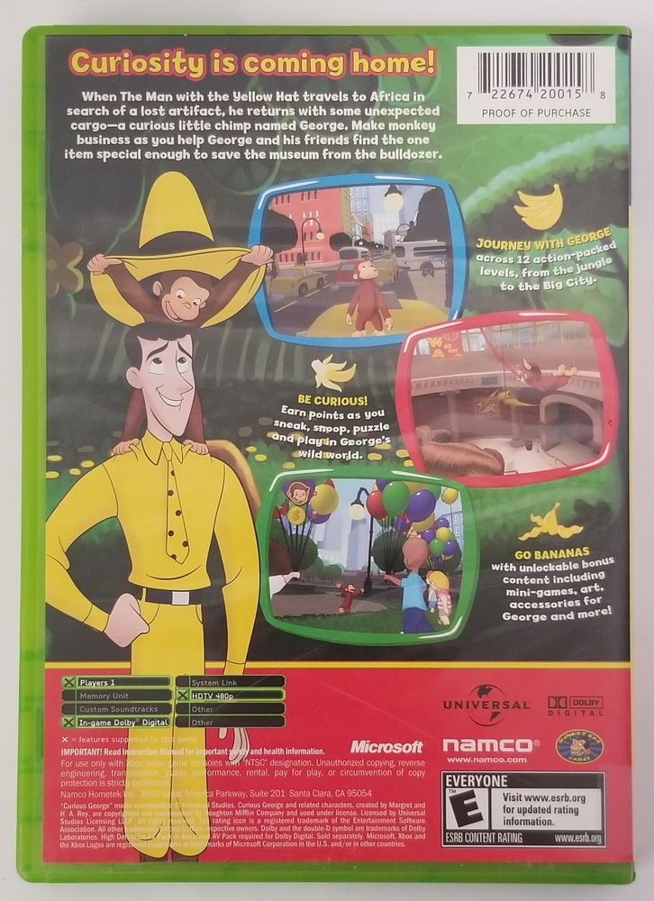 CURIOUS GEORGE **XBOX** | Avenue Shop Swap & Sell