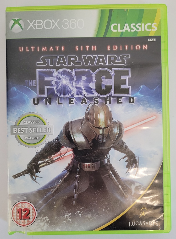 XBOX 360 CLASSICS PAL STAR WARS THE FORCE UNLEASHED ULTIMATE SITH ...