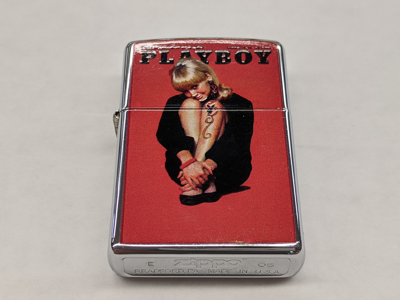 ZIPPO PLAYBOY Playmate Cover October 1966 Lighter w/leather holster | Avenue Shop Swap & Sell