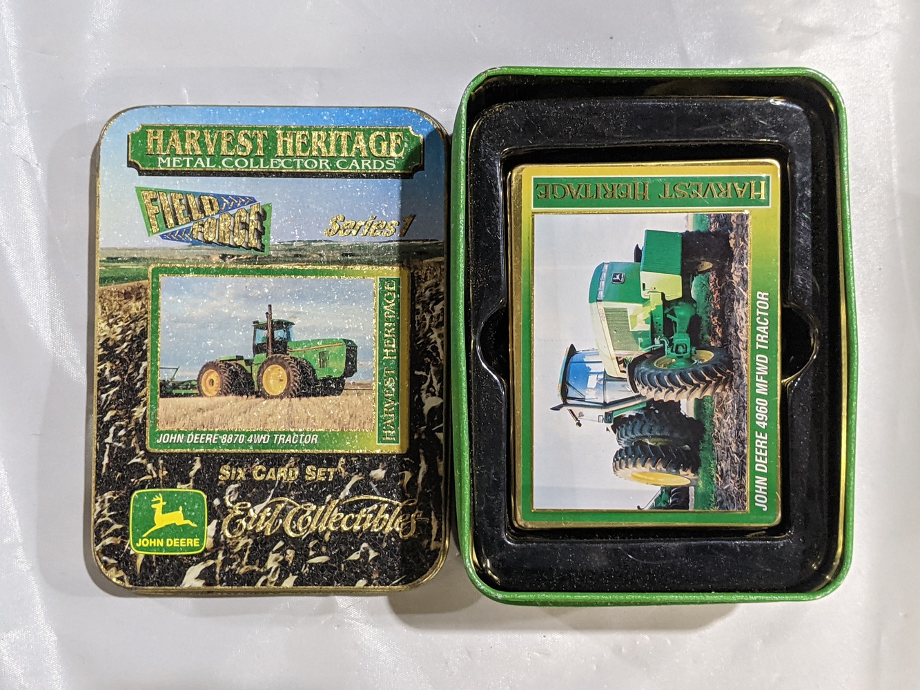 JOHN DEERE 1996 6 METAL COLLECTOR CARDS - HARVESTER HERITAGE - Field ...