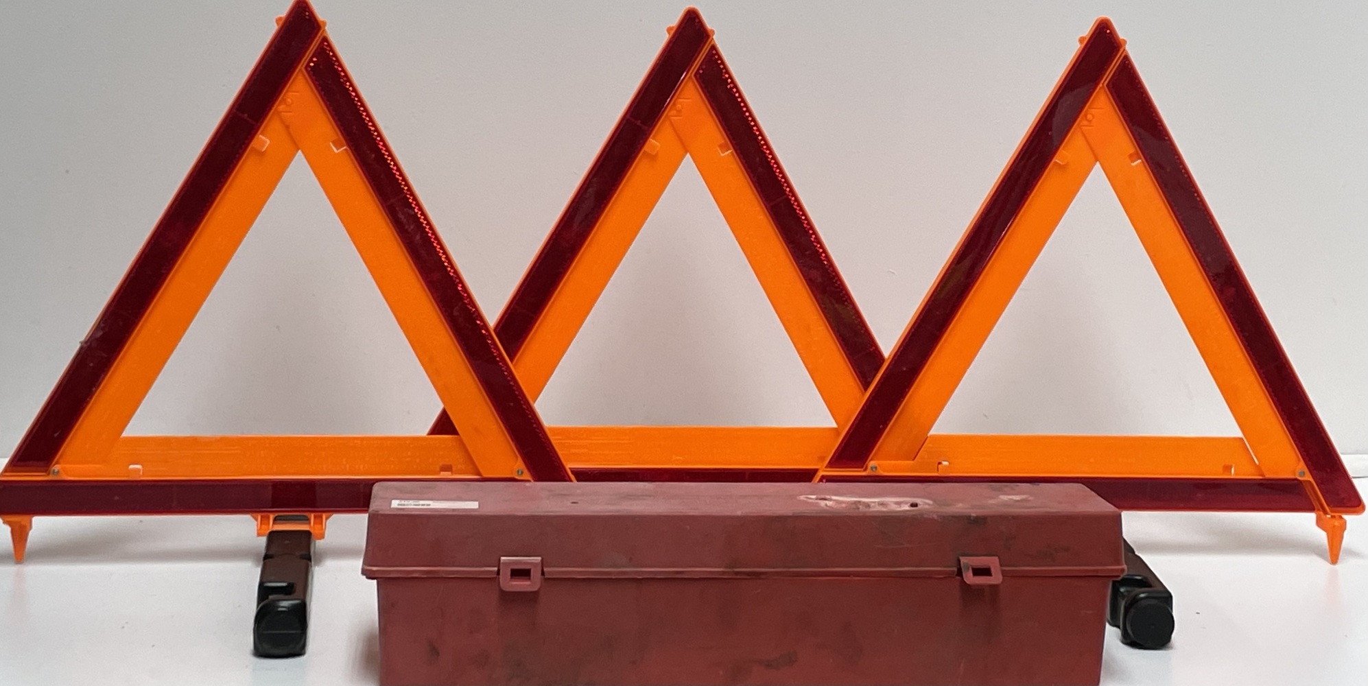 SATE-LITE 711 Trucker Safety Roadside Emergency Triangle Reflector Road ...