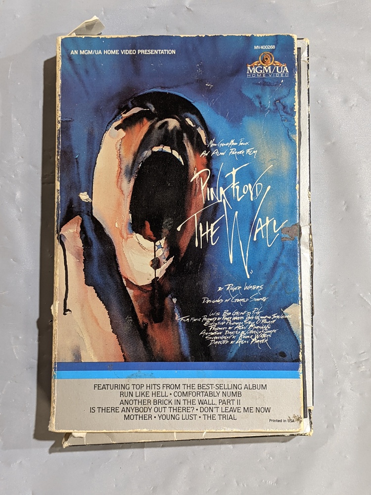 Pink Floyd The Wall Big Box Vintage VHS Video Cassette Tape MGM 1982 ...