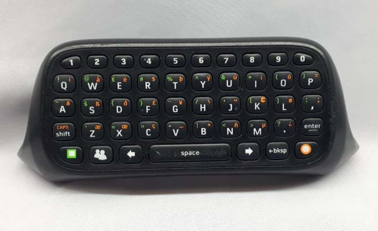 MICROSOFT XBOX 360 CHATPAD CONTROLLER GAMING KEYPAD - BLACK | Avenue ...