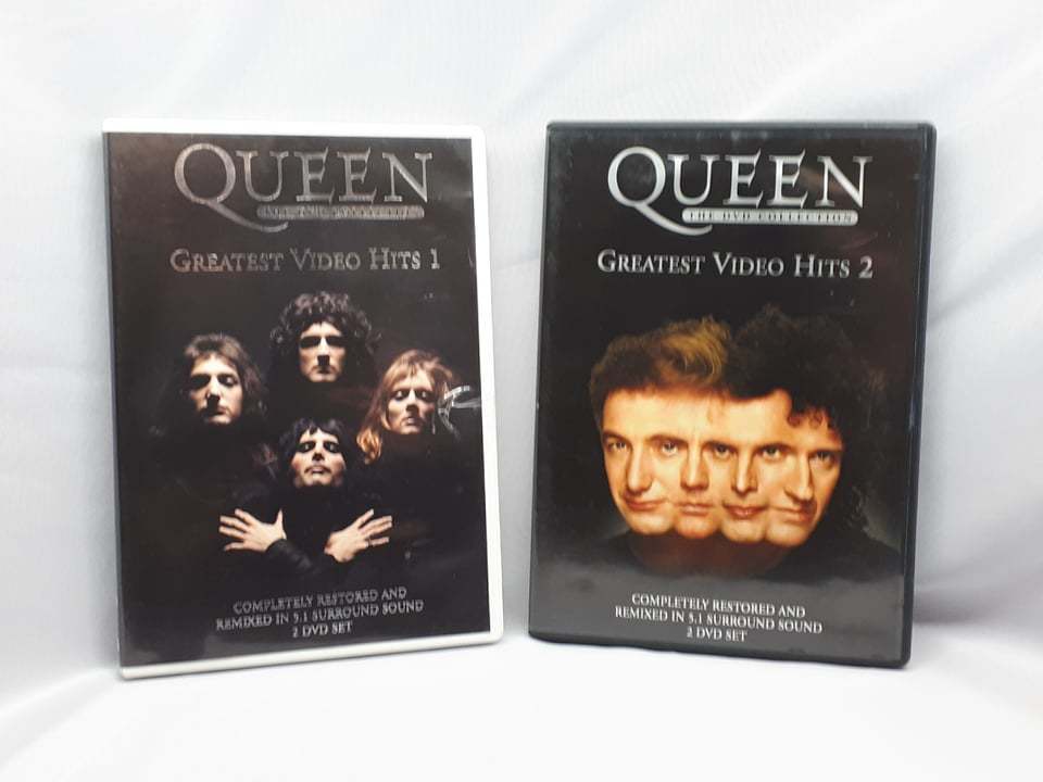 QUEEN THE DVD COLLECTION GREATEST VIDEO HITS 1 &2 REMASTERED AND ...