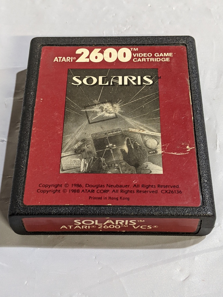 Solaris (Atari 2600) 1987 Atari Corp. CX26136 Red Label | Avenue Shop ...