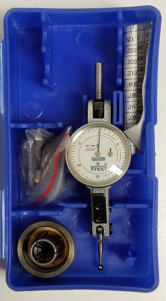 Fowler 1" X-TEST Horizontial Dia Test Indicator (52-562-002-0) in box ...
