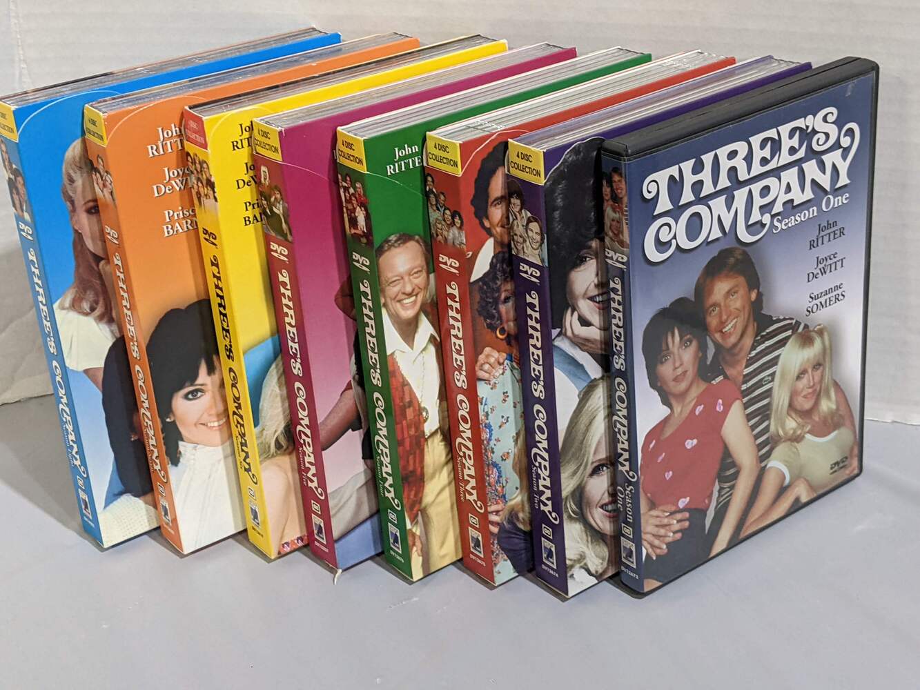 THREE'S COMPANY - COMPLETE SERIES (DVD) ALL SEASONS 1 2 3 4 5 6 7 8 ...