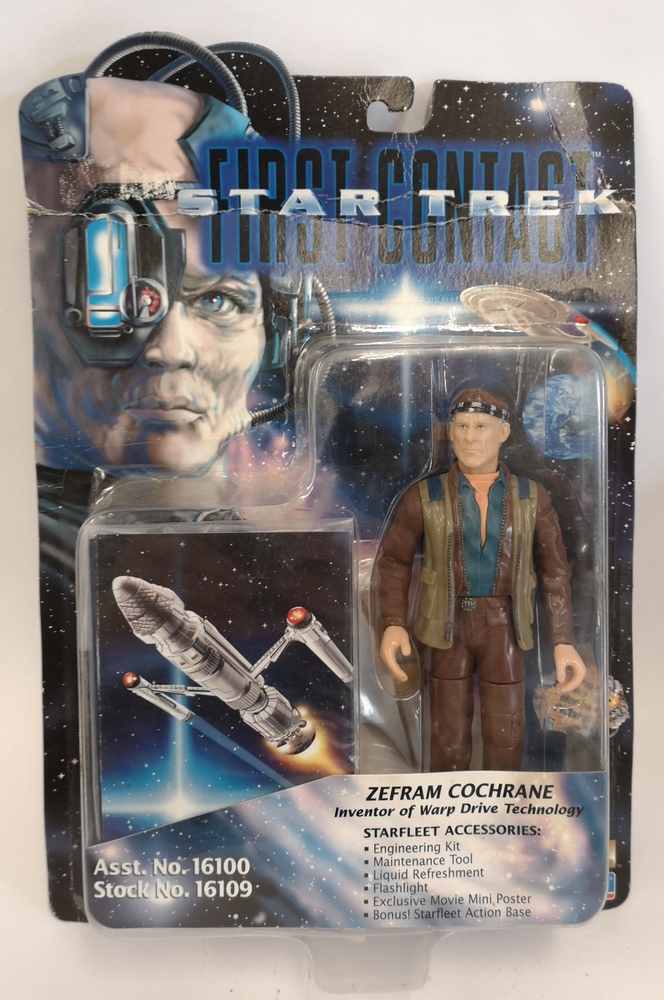 PlayMates Star Trek First Contact Set Of 2 Figures Zefram Cochrane ...