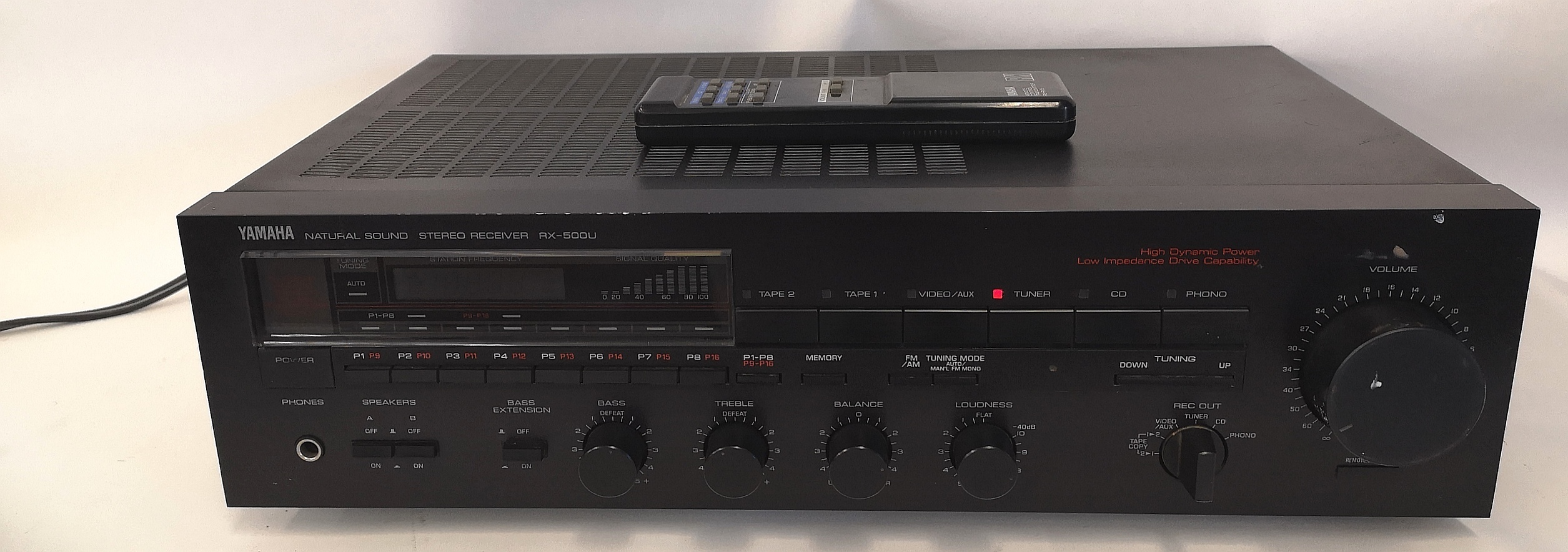 Yamaha Natural Sound Stereo Receiver RX-500U With Remote | Avenue Shop ...