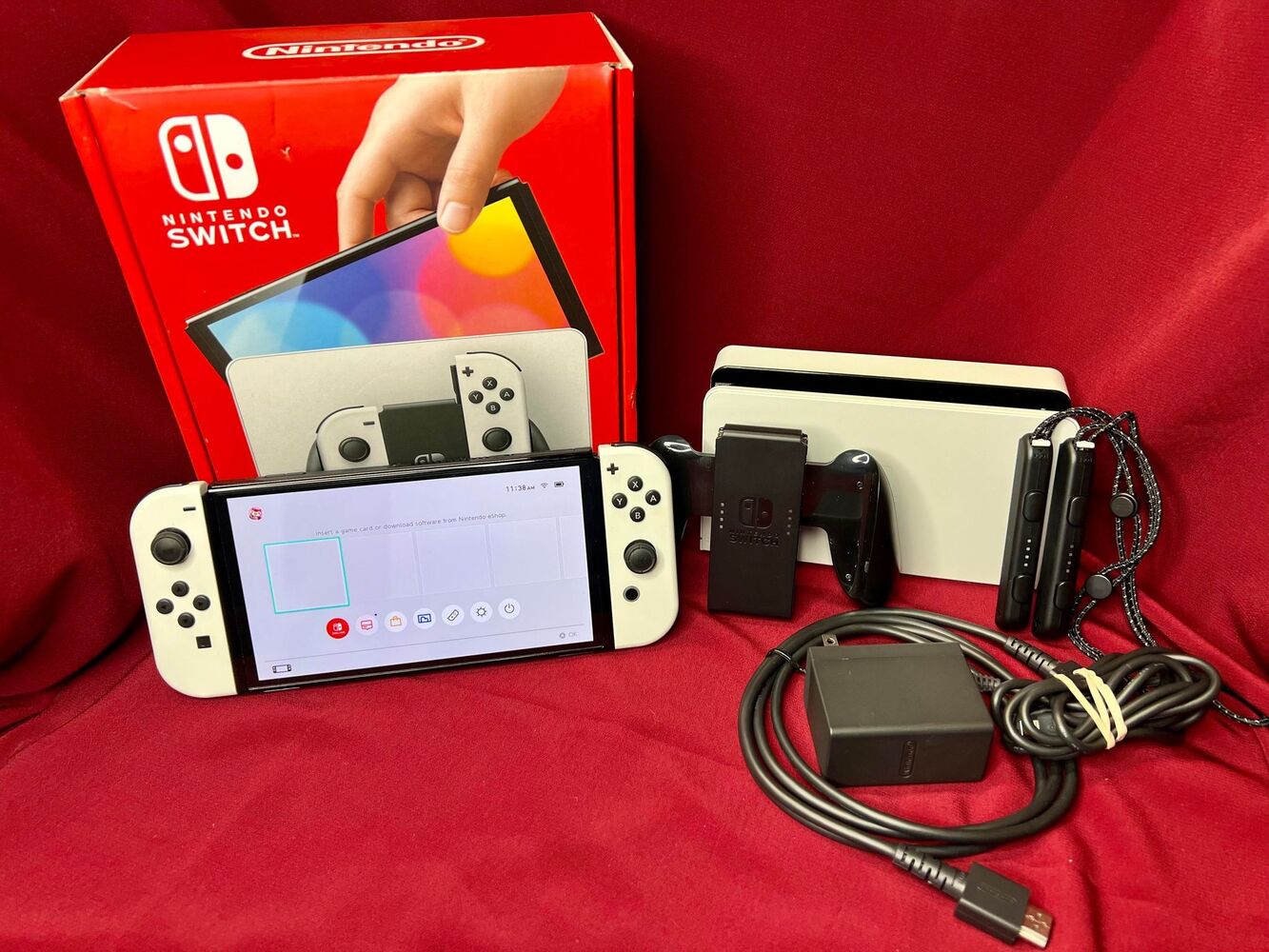 Nintendo Switch OLED HEG-001 64GB COMPLETE WITH BOX, TESTED AND WORKS ...