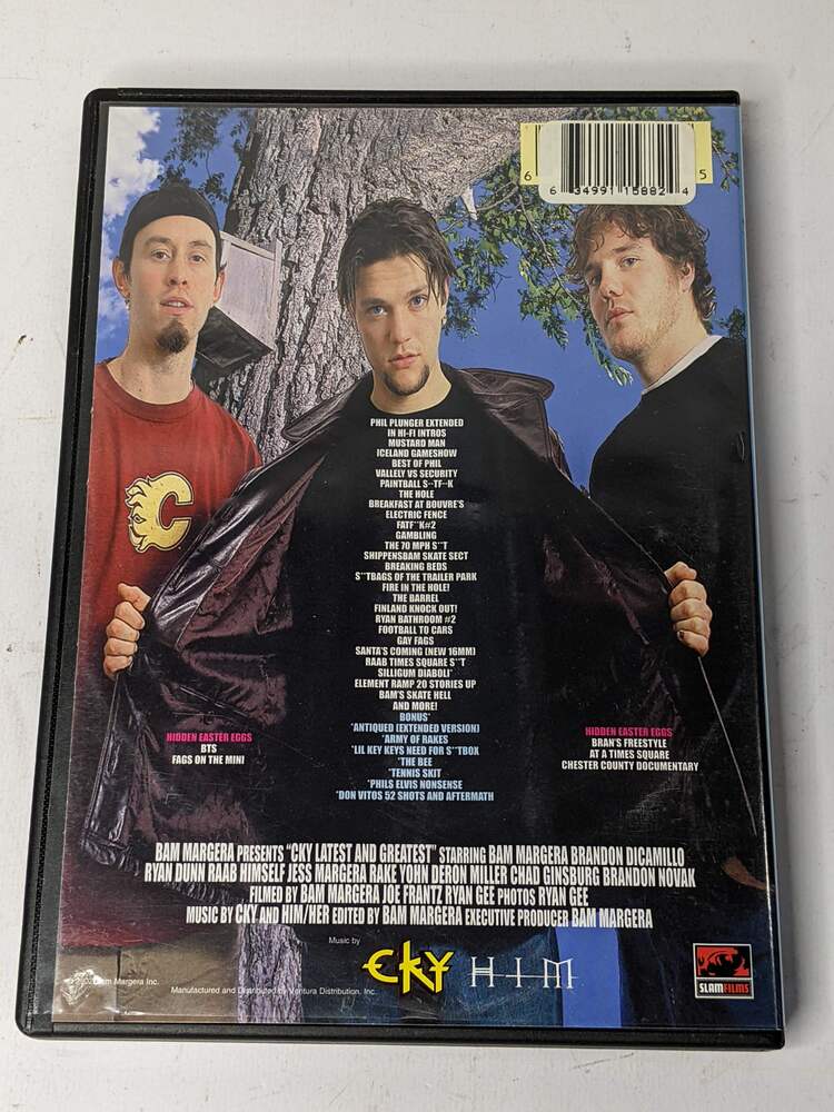 Cky4 The Latest And Greatest Dvd 2002 Cky 4 Him Bam Margera Ryan Dunn Avenue Shop
