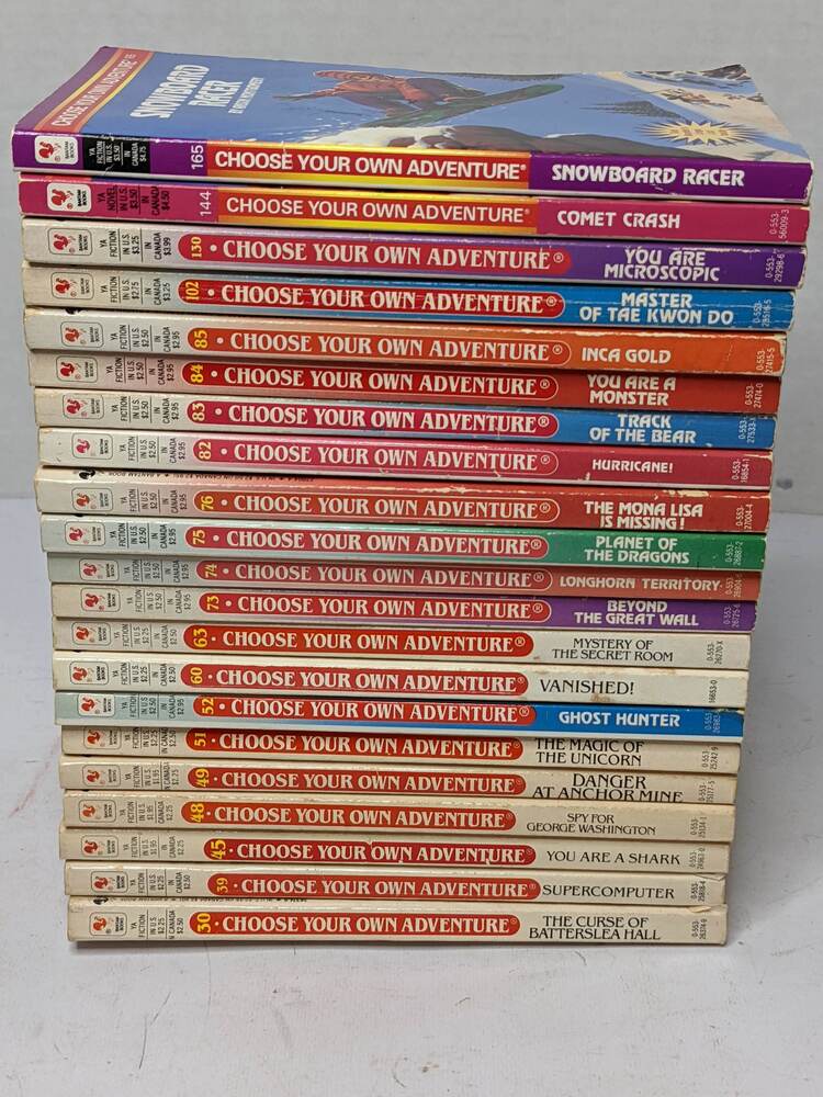 Choose Your Own Adventure Books CYOA Lot 21 Bantam Books Vintage 80s ...