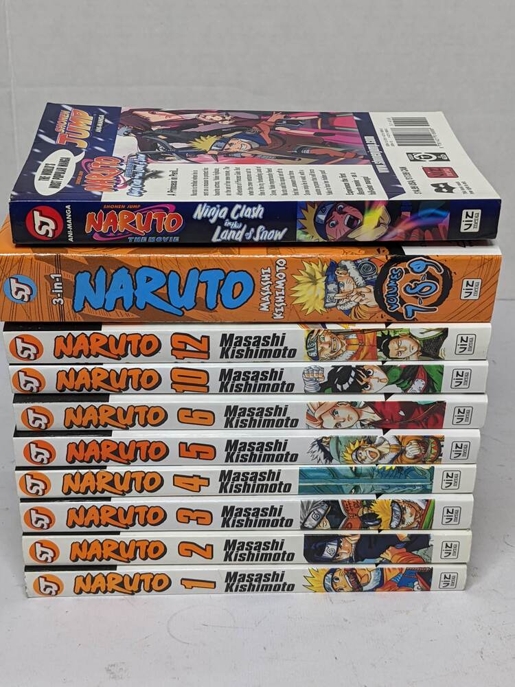 NARUTO Shonen Jump Manga Lot 1-2-3-4-5-6-7-8-9-10-12 Viz Media Masashi ...