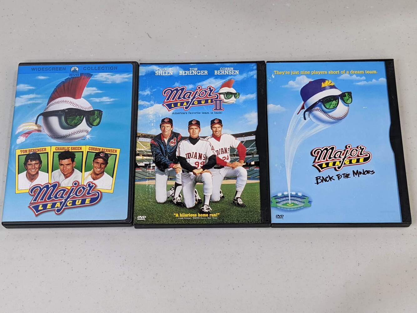 3-Disc DVD Set - Major League / Major League II / Back to the Minors ...