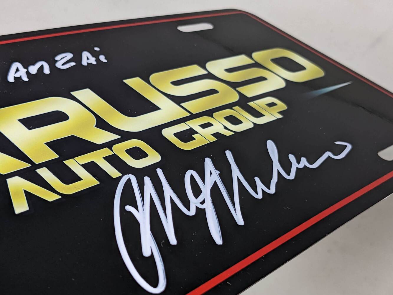 Ralph Macchio Signed Autographed Larusso Auto Group license plate ...