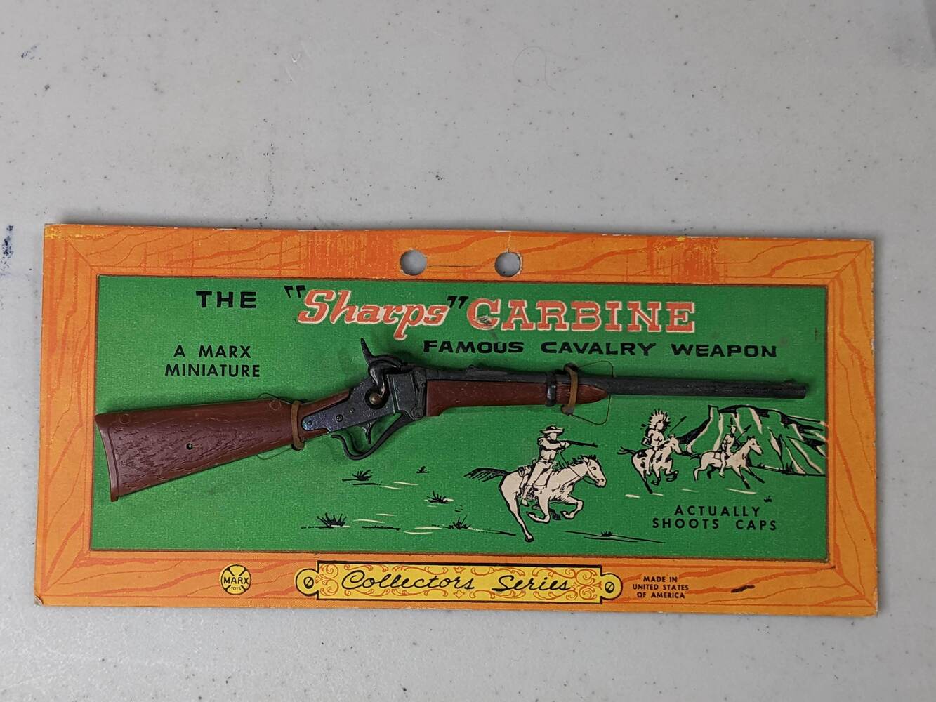 Sharps Carbine Rifle Vintage Marx Miniature Toy Cap Gun - CARD | Avenue ...