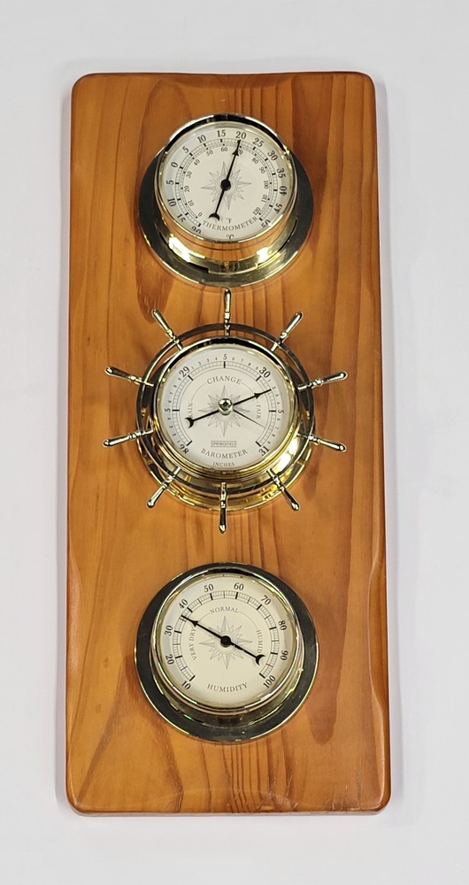 Vintage Springfield Weather Station Thermometer/Barometer/Humidity 16 ...