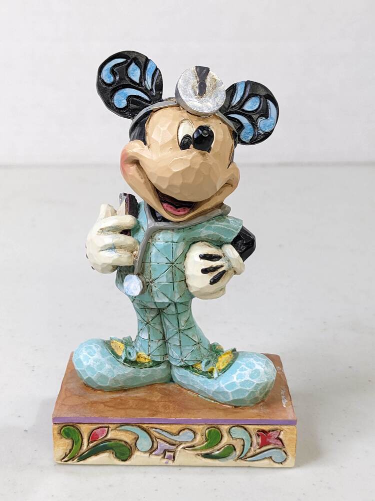 RARE Jim Shore Disney Dr Doctor Mickey Mouse STAY SWELL 4031472 ...