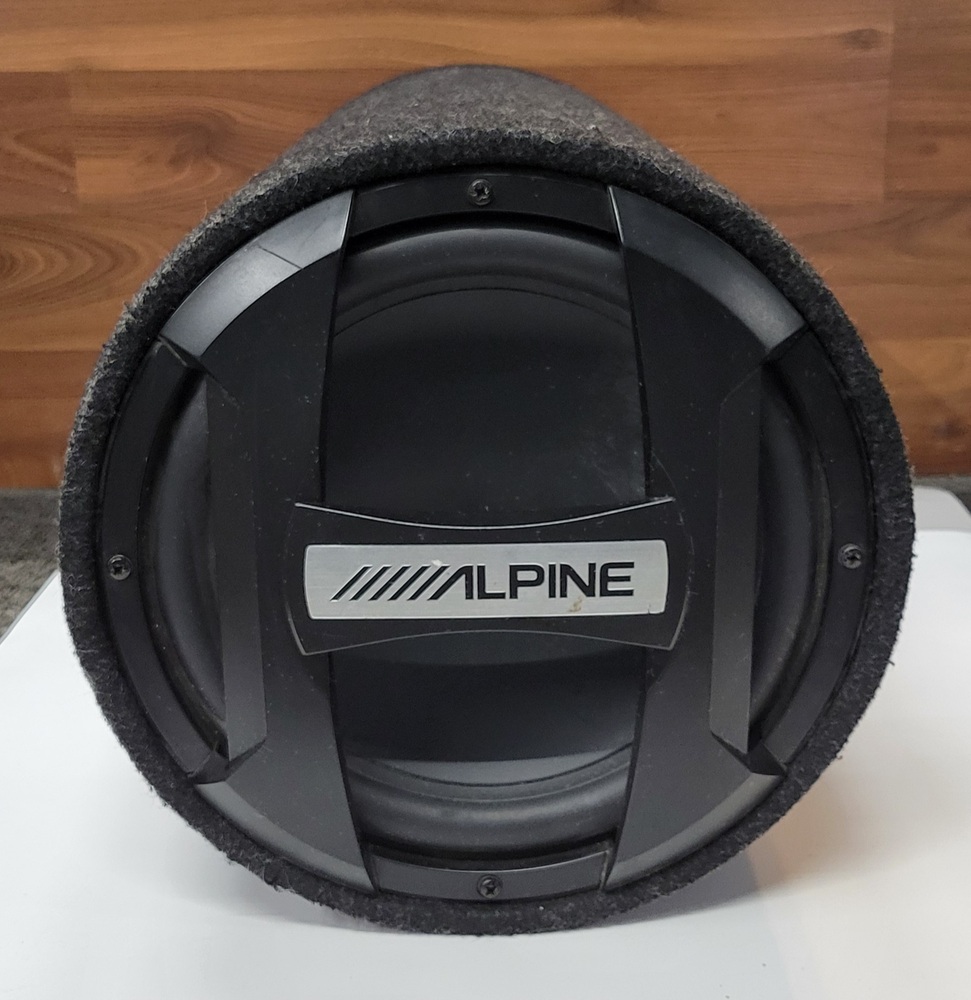 Alpine SWT-S10 250W RMS Single 10" Vented Subwoofer Tube Enclosure ...