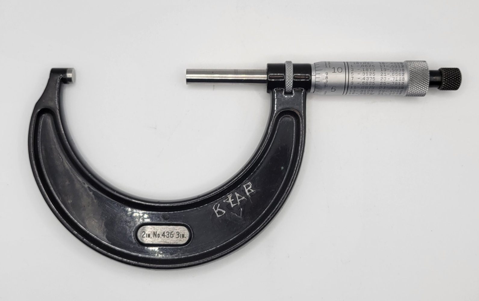 Starrett No. 436 Outside Micrometer 2 Starrett No. 436 Outside Micrometer 2
