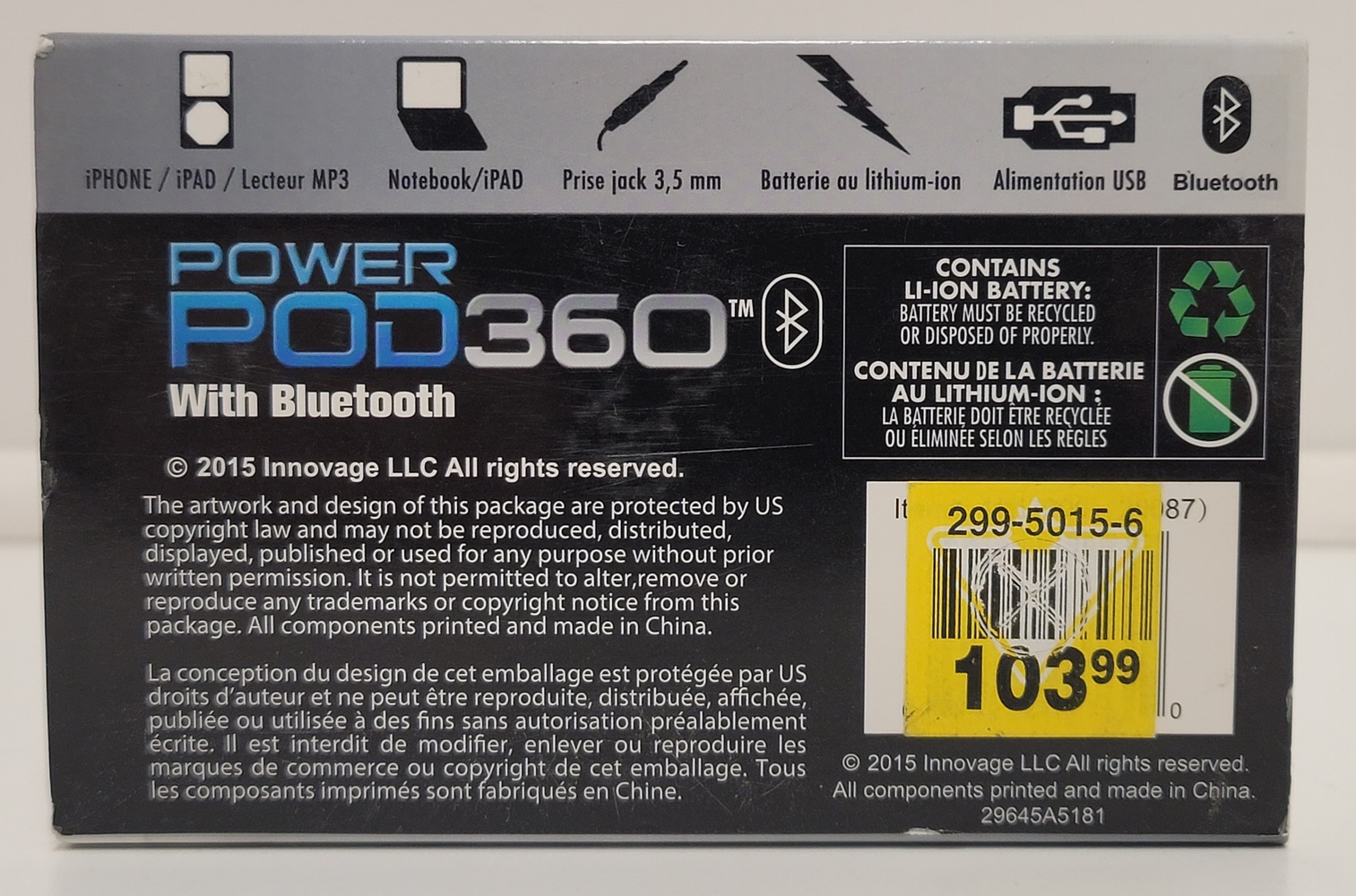 Power Pod 360 Bluetooth 360 Degree Vibration Speaker | Avenue Shop Swap ...