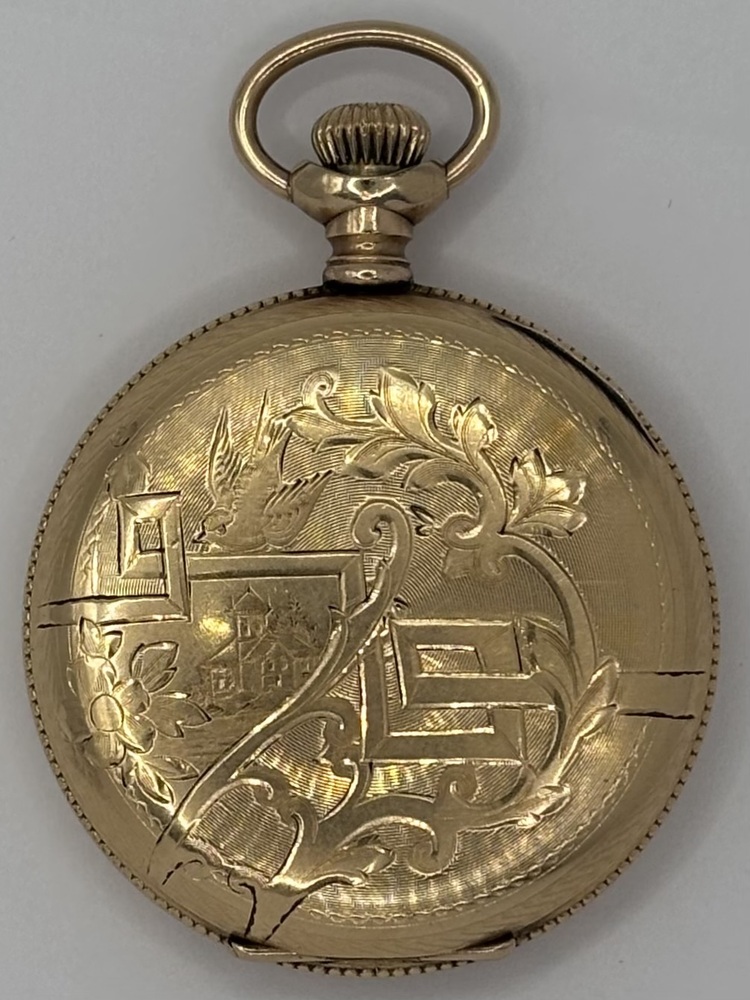 Antique Waltham 1897 Bird and Leaf Fancy Dial Pocket Watch | Avenue ...