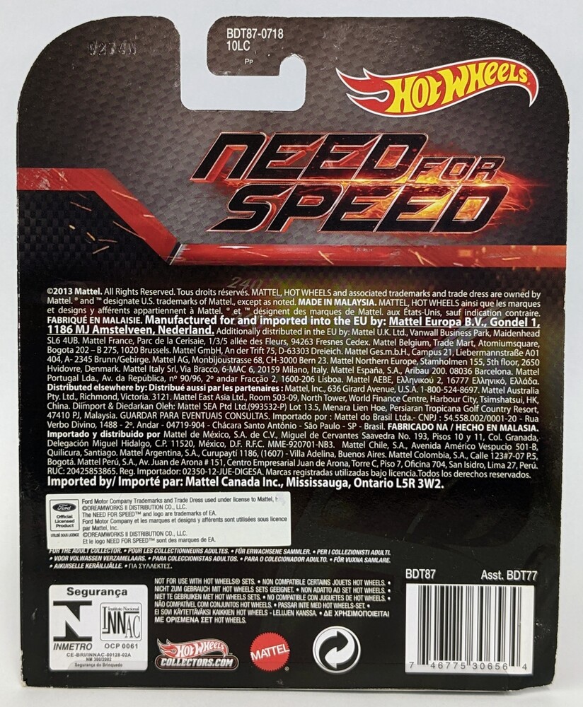 2013 Hot Wheels Need For Speed 2014 Custom Mustang 1:64 **SEALED ...