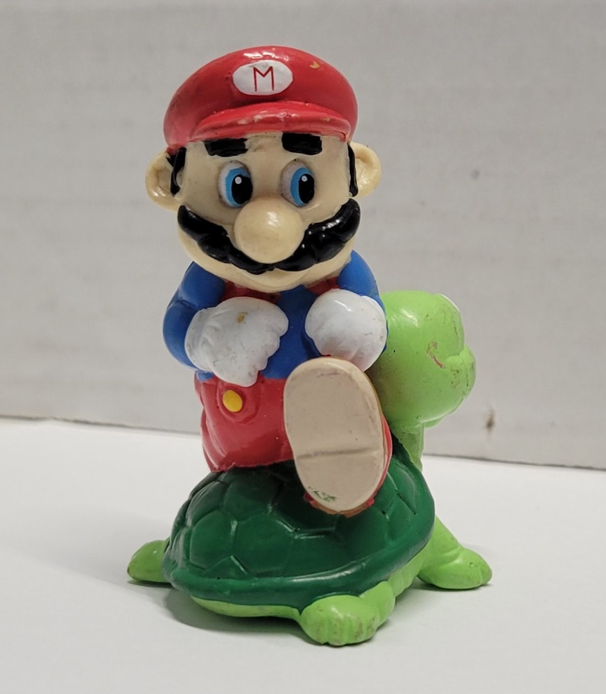 Nintendo of America Inc. Super Mario Bros. Figurine Mario With Turtle ...