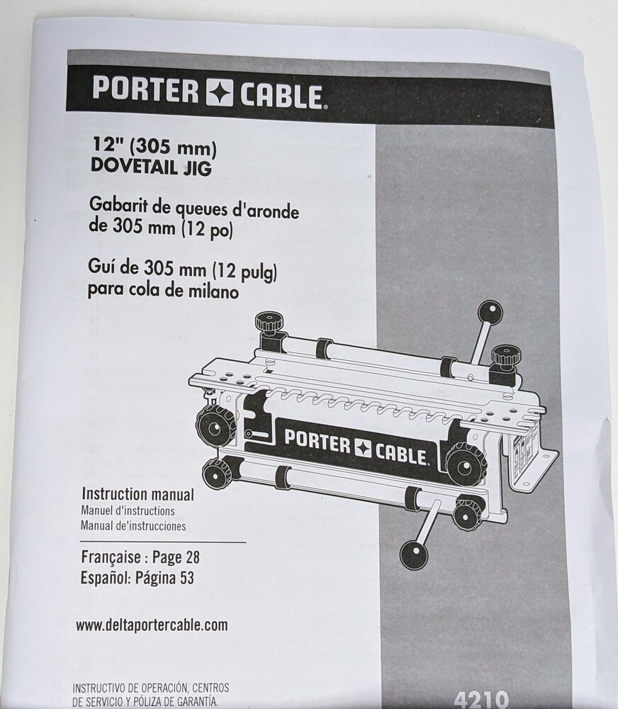 PORTER CABLE DOVETAIL JIG 12" | Avenue Shop Swap & Sell