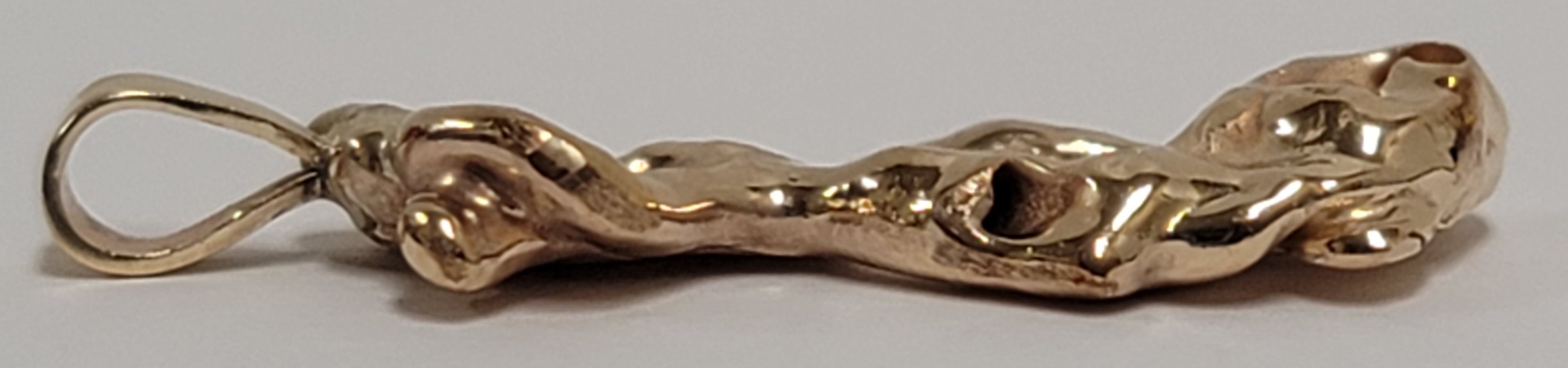 14 Karat Yellow Gold Nugget Charm Pendant | Avenue Shop Swap & Sell