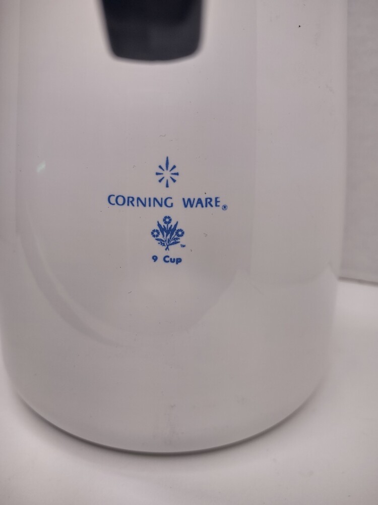 Vintage Blue Cornflower Corning Ware 9-Cup Coffee Percolator With Lid ...