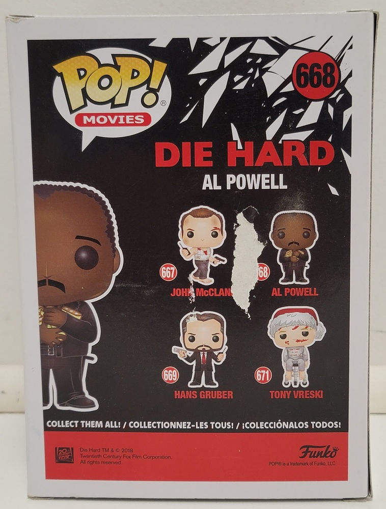 Funko Pop! Movies Die Hard AL POWELL #668 | Avenue Shop Swap & Sell