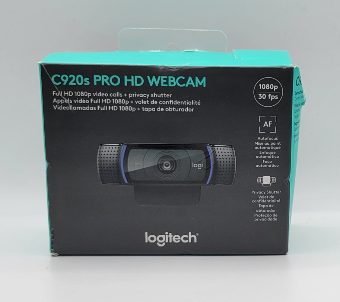 Logitech C920s Pro HD Webcam 1080p + Privacy Shutter Auto Focus ...