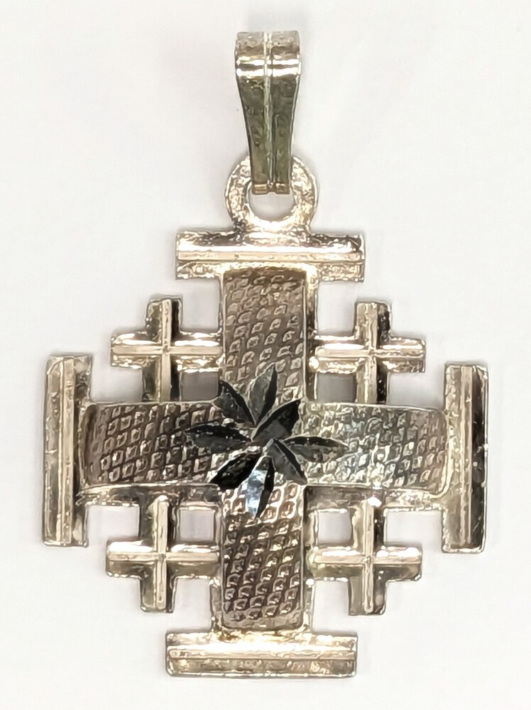 .925 Sterling Silver Jerusalem Cross Pendant | Avenue Shop Swap & Sell