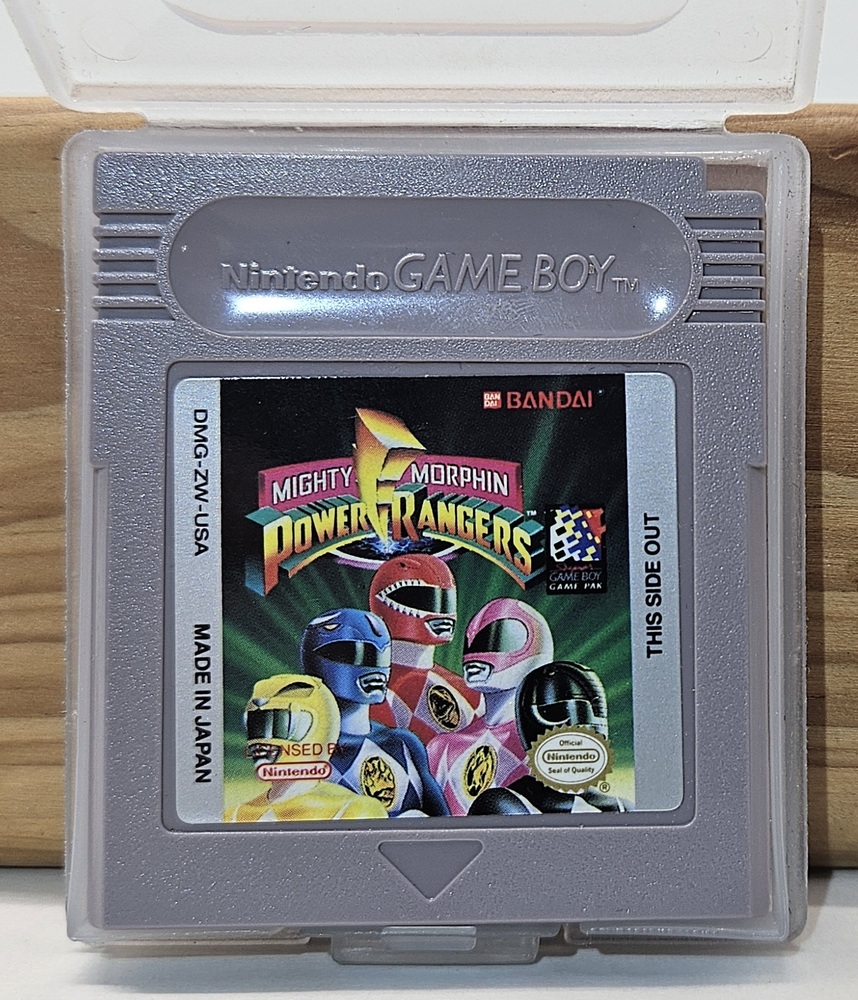 Nintendo Game Boy Mighty Morphin Power Rangers Game Cartridge & Hard ...