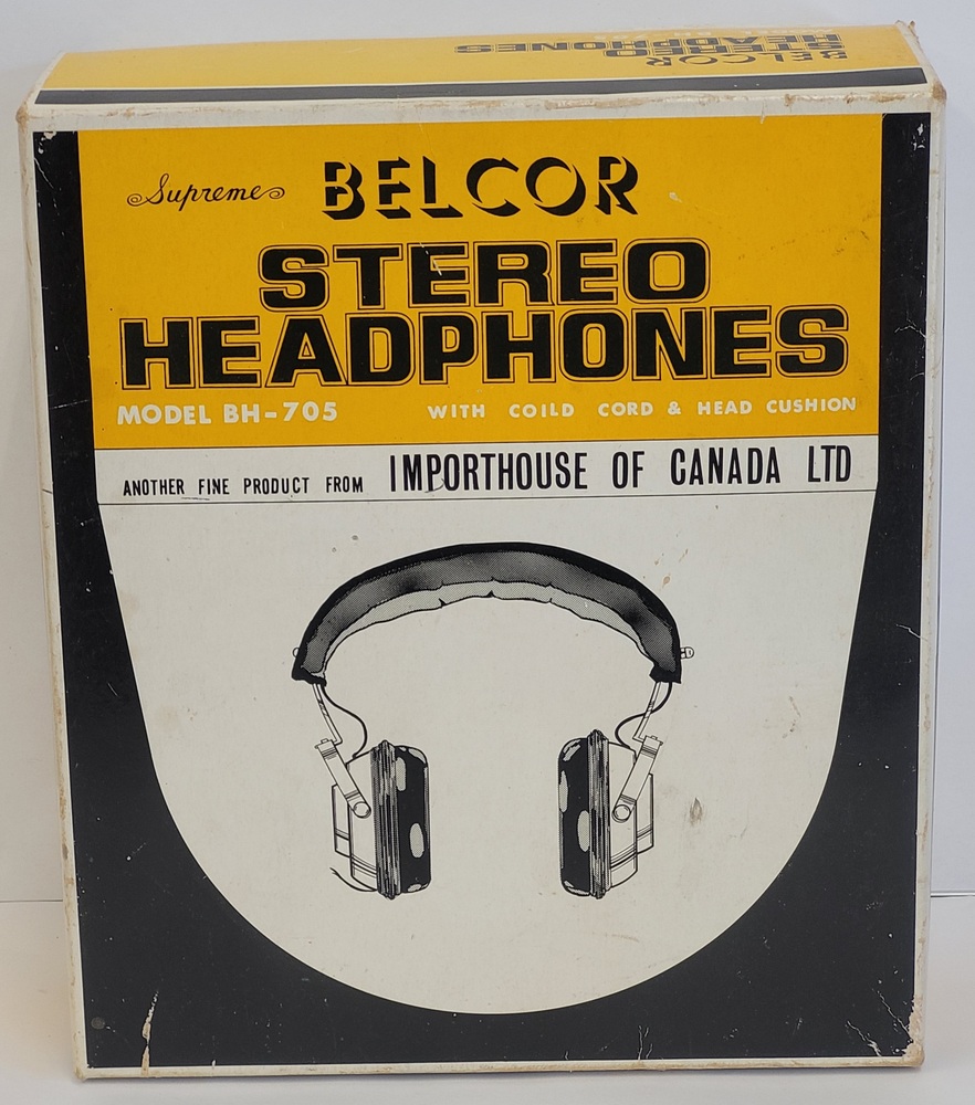 BH-705 VINTAGE SUPREME BELCOR HEADPHONES | Avenue Shop Swap & Sell
