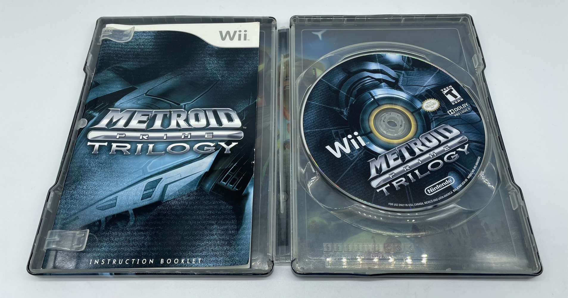 Wii Metroid Prime Trilogy Steelbook Complete | Avenue Shop Swap & Sell