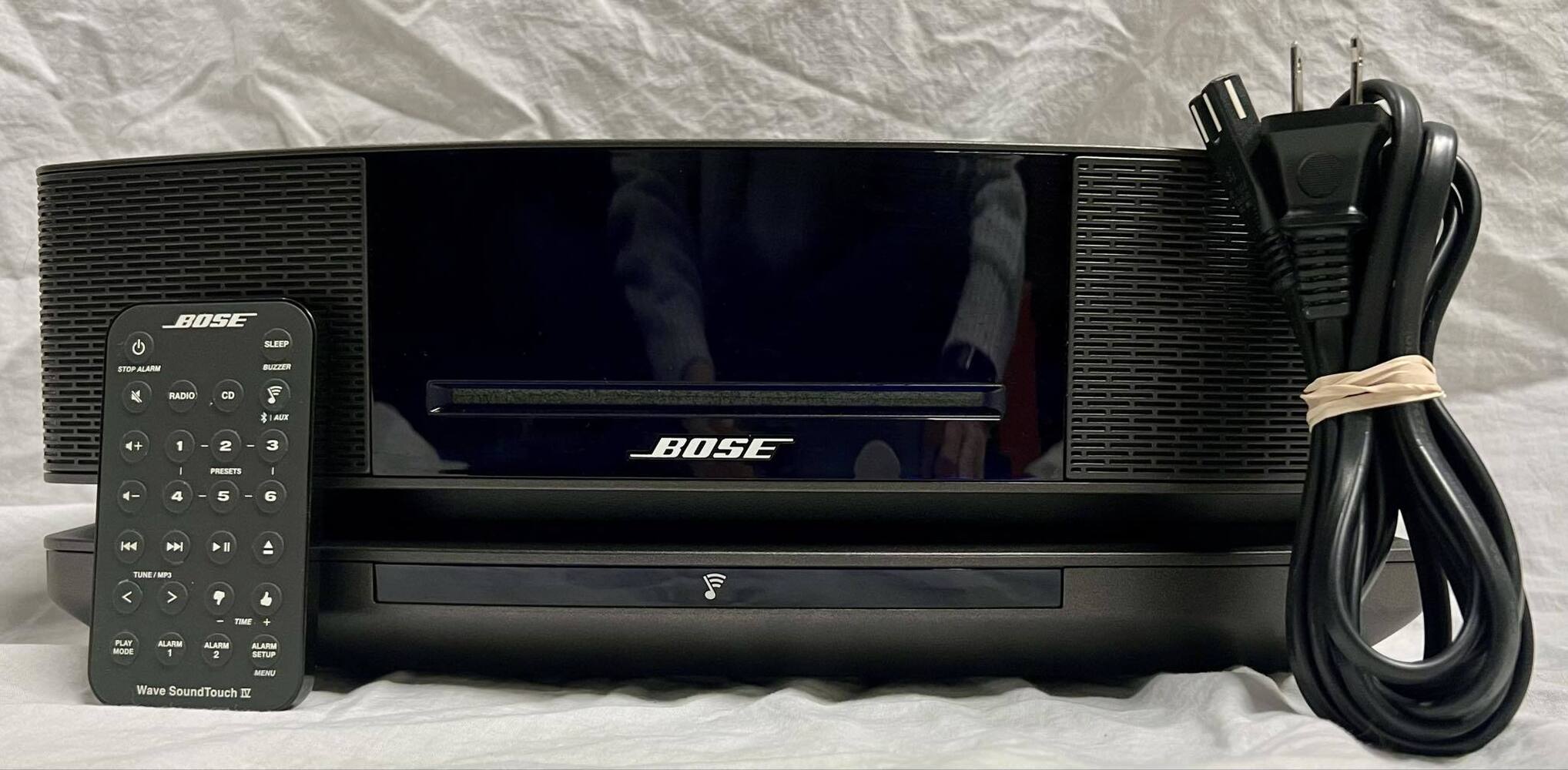 Bose Wave Music System IV Espresso Black CD Player w/ Remote & Pedestal ...