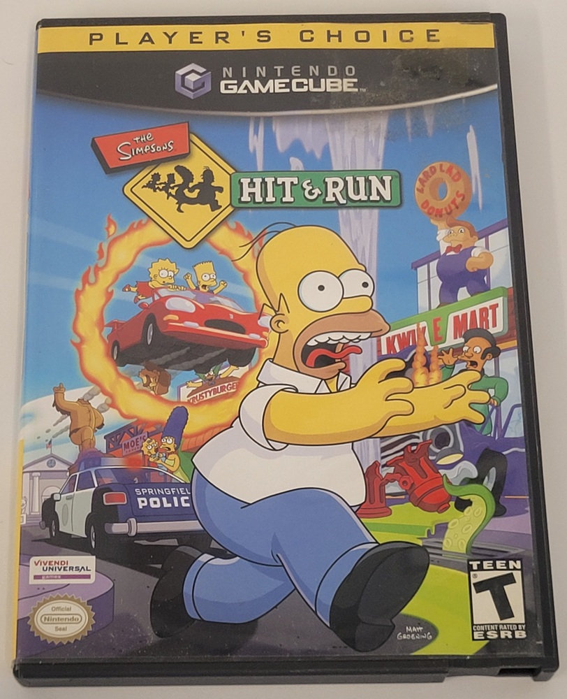 THE SIMPSONS HIT AND RUN PLAYER'S CHOICE FOR NINTENDO GAME CUBE ...