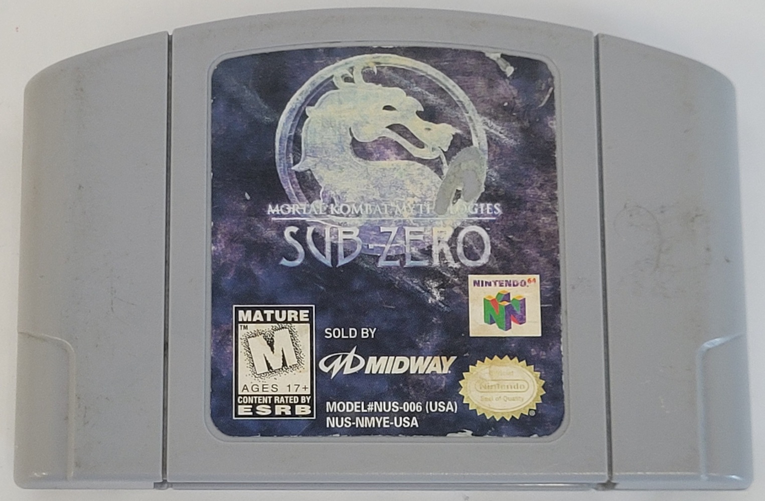 Mortal Kombat Mythologies Sub Zero for Nintendo 64 (N64) Console ...
