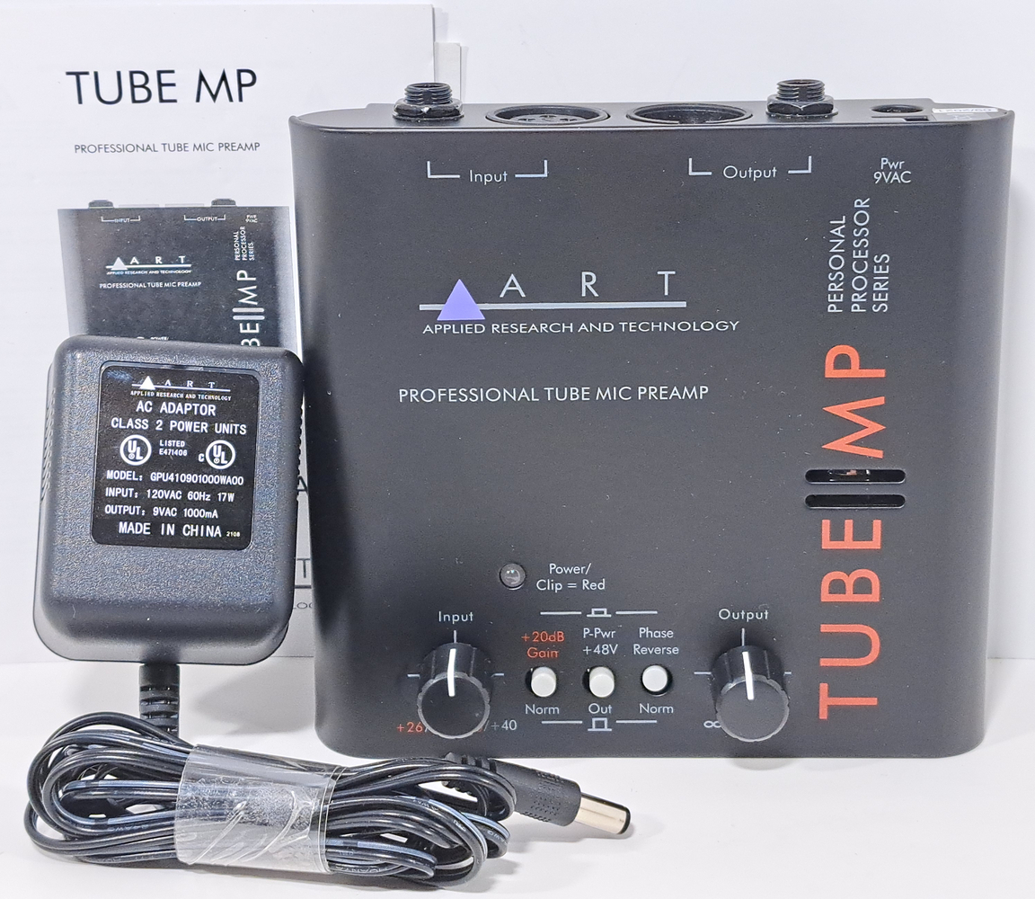 ART Tube MP Personal Processor Series Tube Mic Preamp with AC Adaptor ...